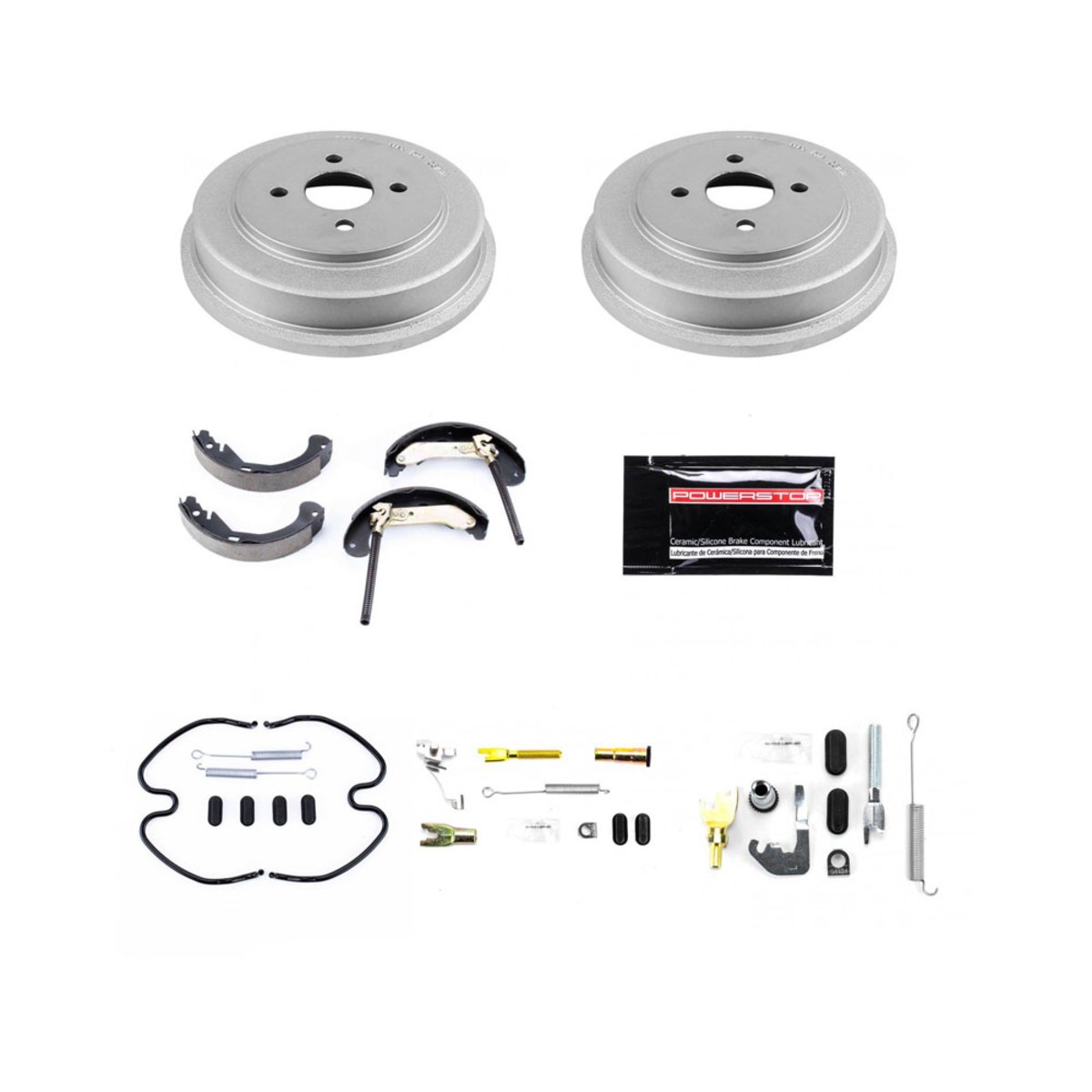 KOE15509DK Powerstop 2-Wheel Set Brake Drum and Shoe Kits Rear for ...