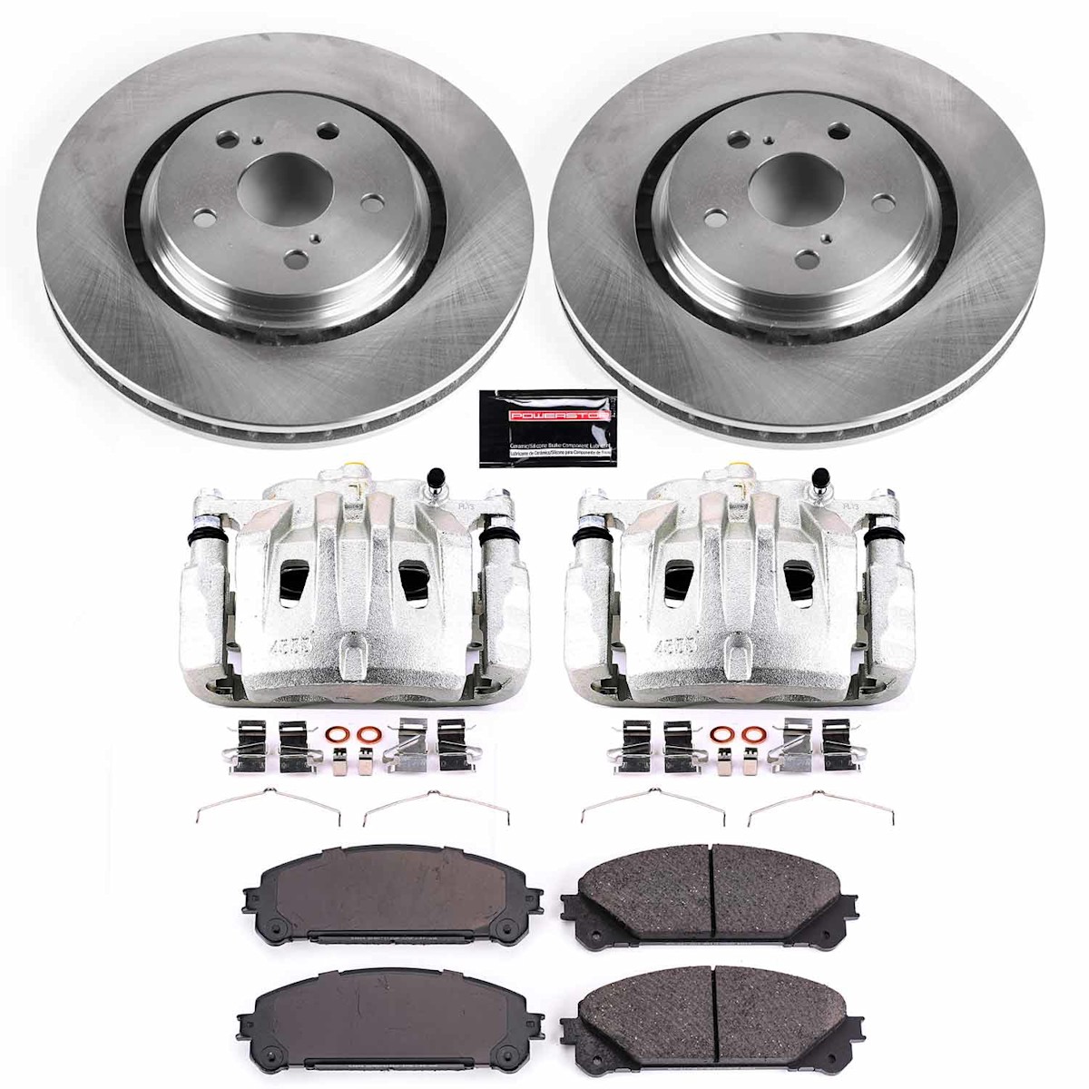 KCOE7688 Powerstop 2-Wheel Set Brake Kit With Calipers Front for Lexus ...