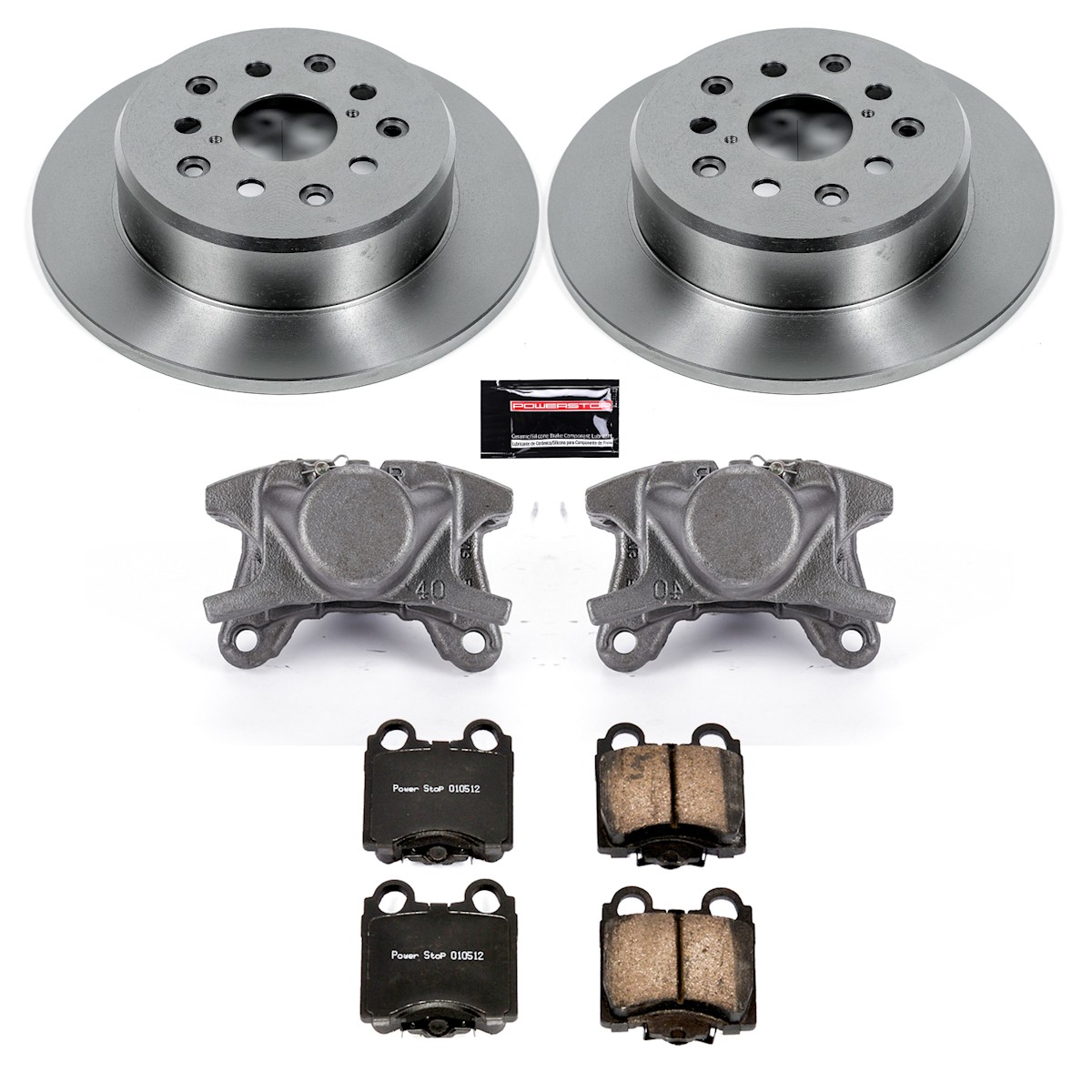 KCOE1149A Powerstop Brake Kit With Calipers 2-Wheel Set Rear for Lexus ...